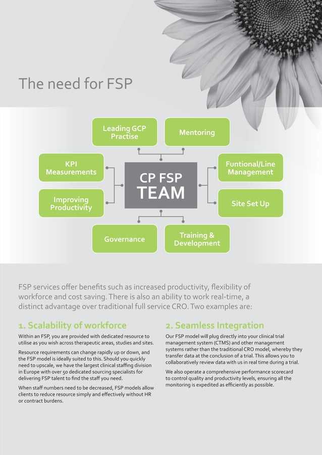 Clinical Professionals Functional Service Provider (FSP) Brochure | PDF | Human Resources | Business