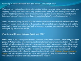 Consumer Packaged Goods (CPG) Industry - 5 Digital Transformations | PPTX