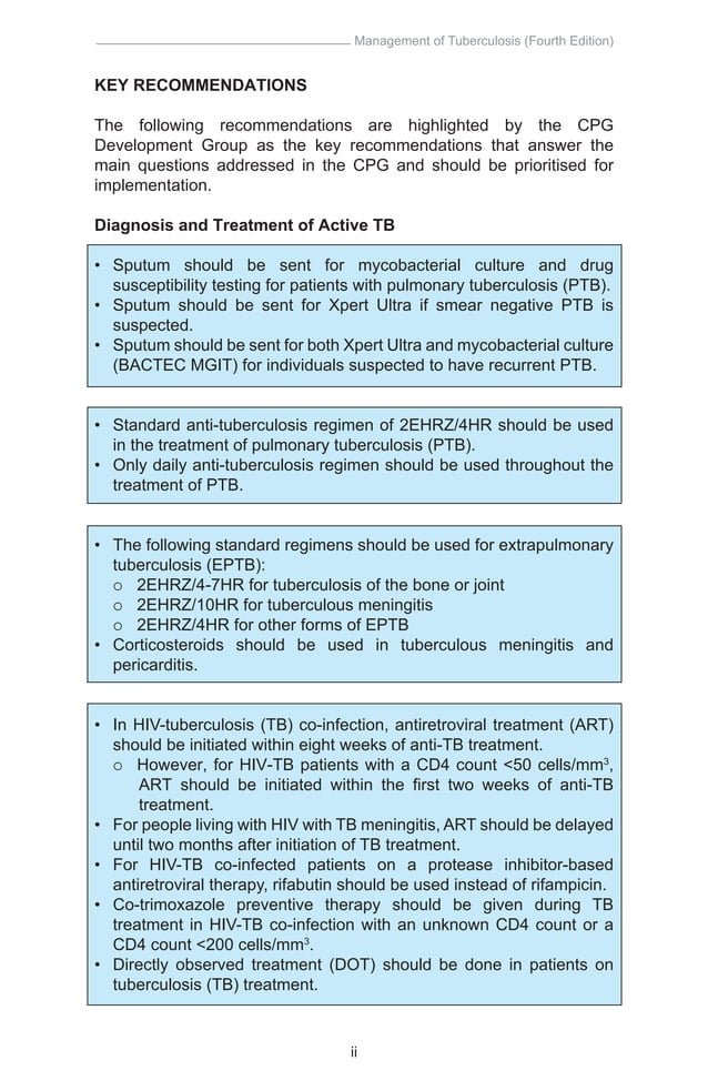 CPG-_Management_of_Tuberculosis_(4th_Edition).pdf | Lung and Respiratory Health | Diseases and ...