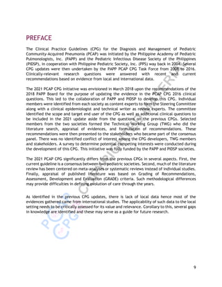 2021 Clinical Practice Guidelines in the Evaluation and Management of ...