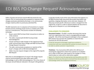 CPG EDI Transaction Cheat Sheet | PPT