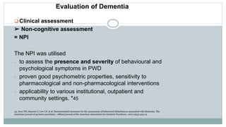 Clinical Practice Guidelines of Dementia | PPTX