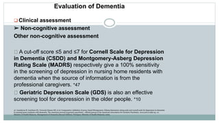 Clinical Practice Guidelines of Dementia | PPTX