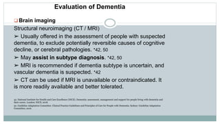 Clinical Practice Guidelines of Dementia | PPTX