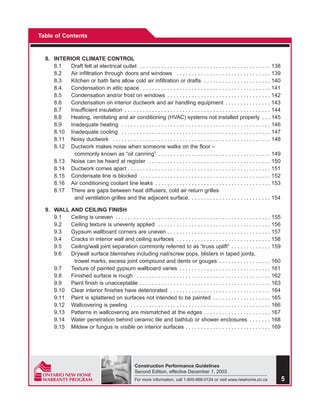Tarion Construction Guidelines | PDF