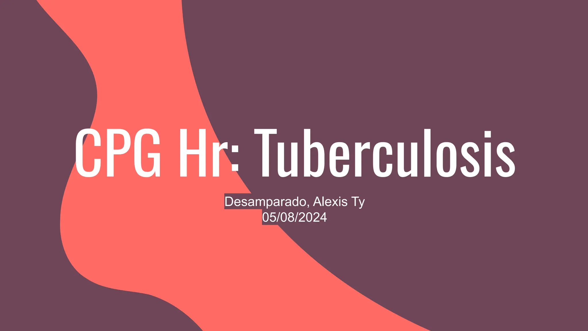 clinical practice guidelines PTB lecture | PDF