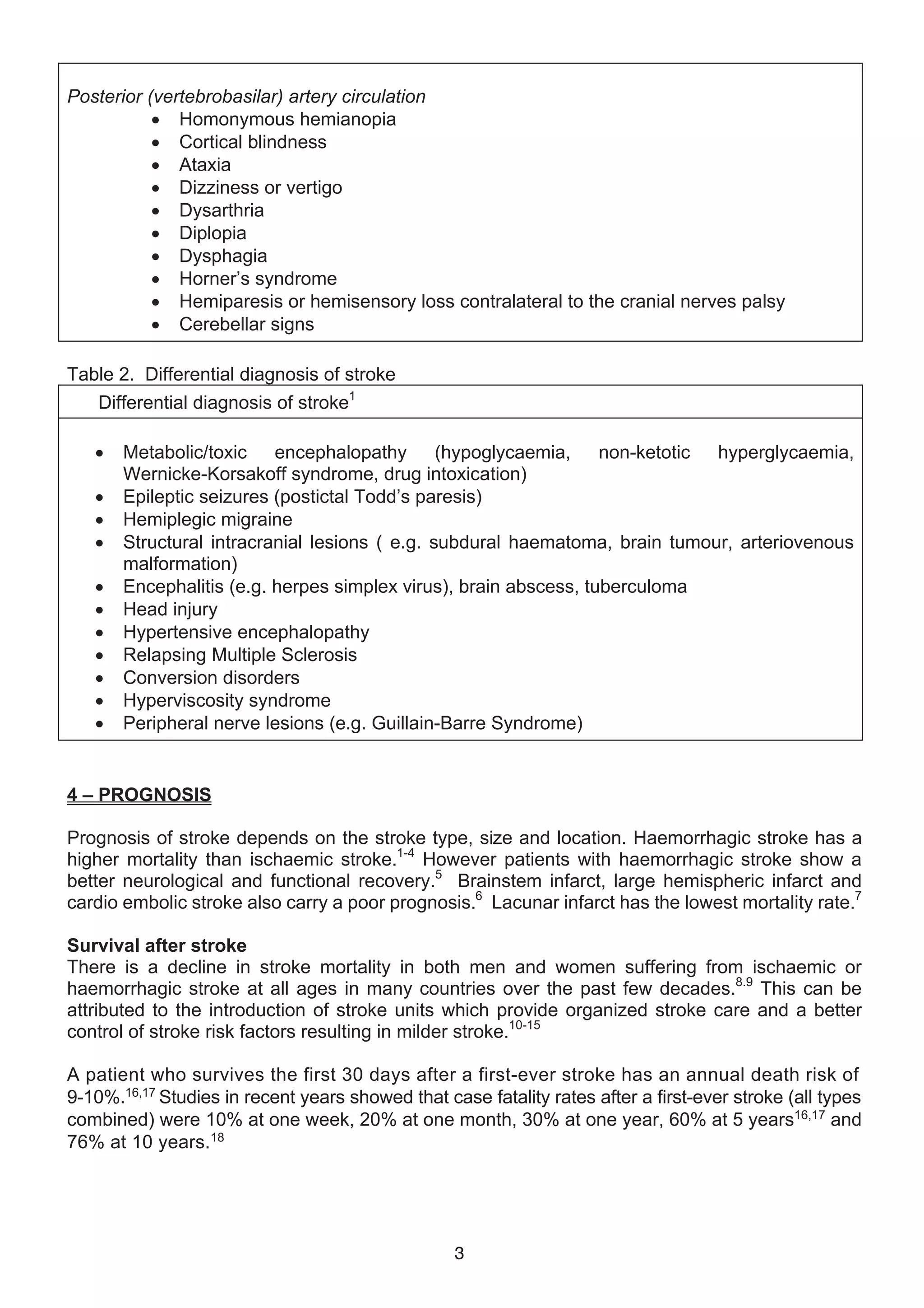 CPG management of ischaemic stroke (2nd edition) | PDF