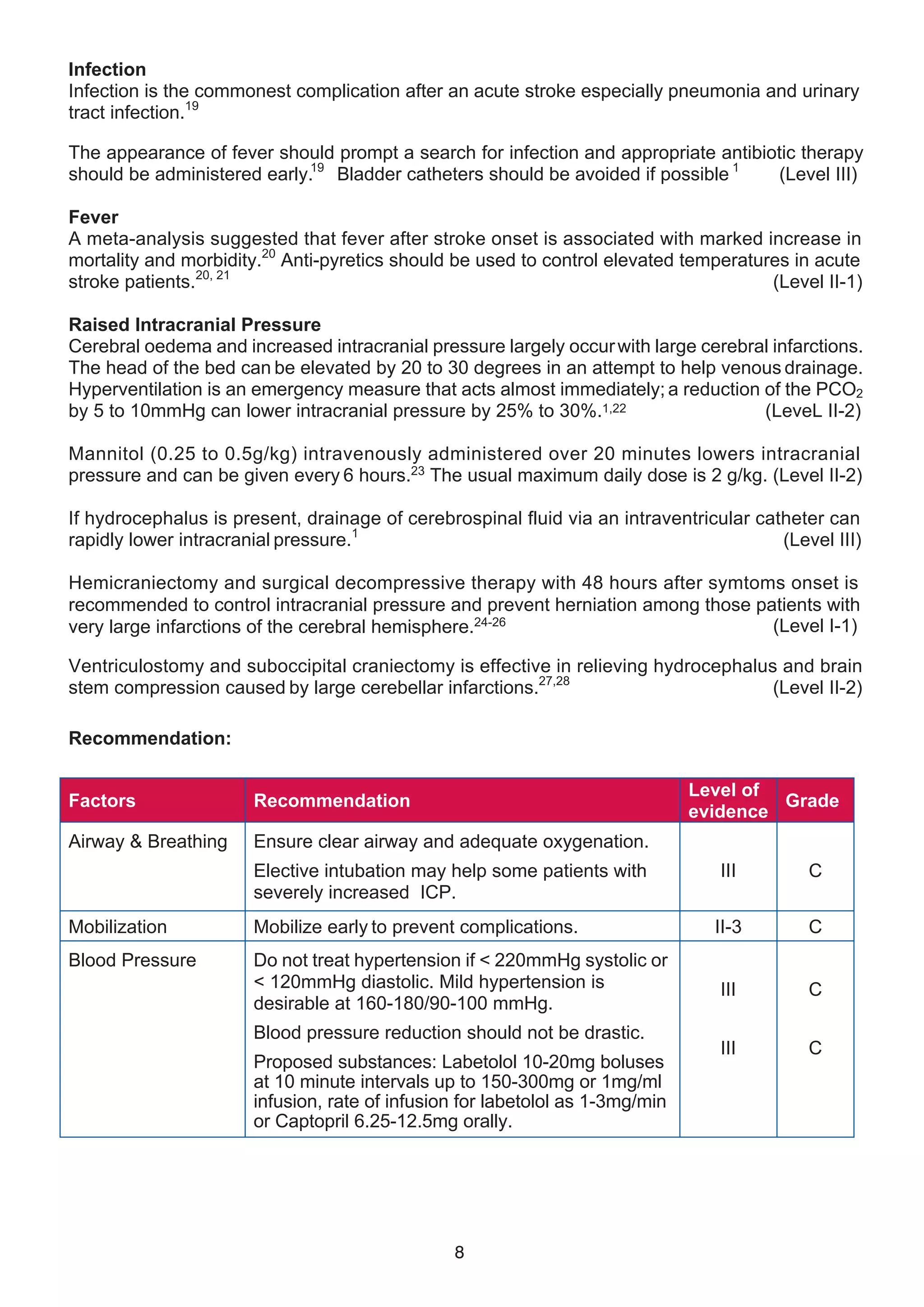 CPG management of ischaemic stroke (2nd edition) | PDF