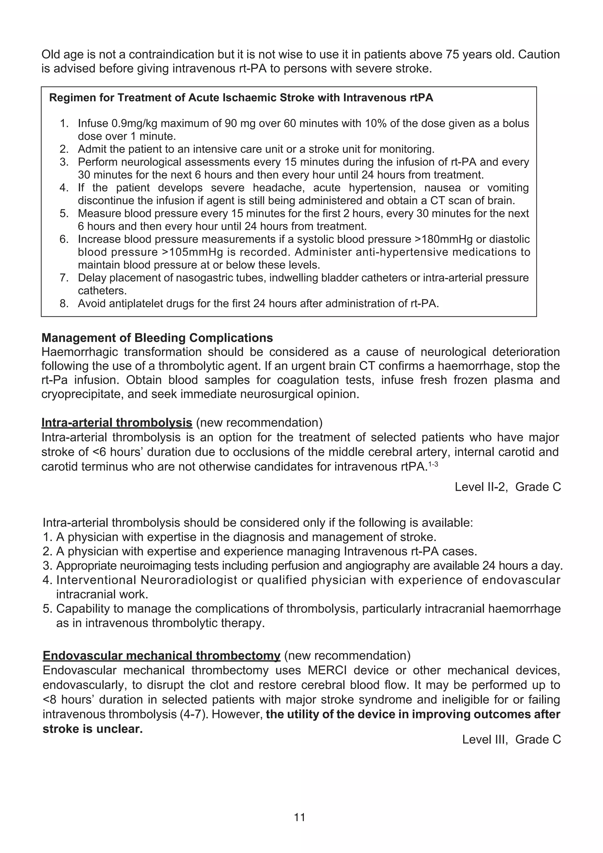 CPG management of ischaemic stroke (2nd edition) | PDF