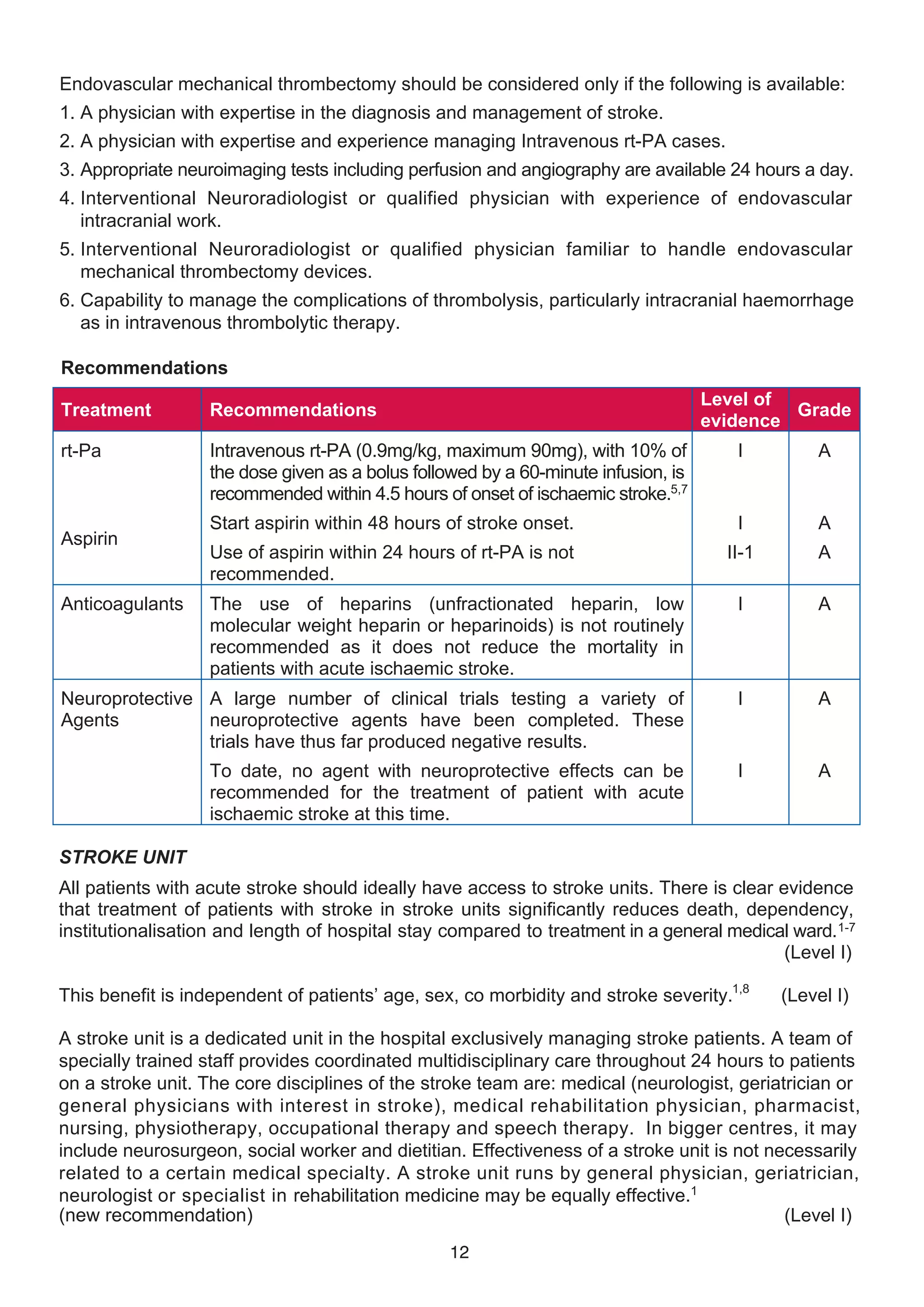 CPG management of ischaemic stroke (2nd edition) | PDF
