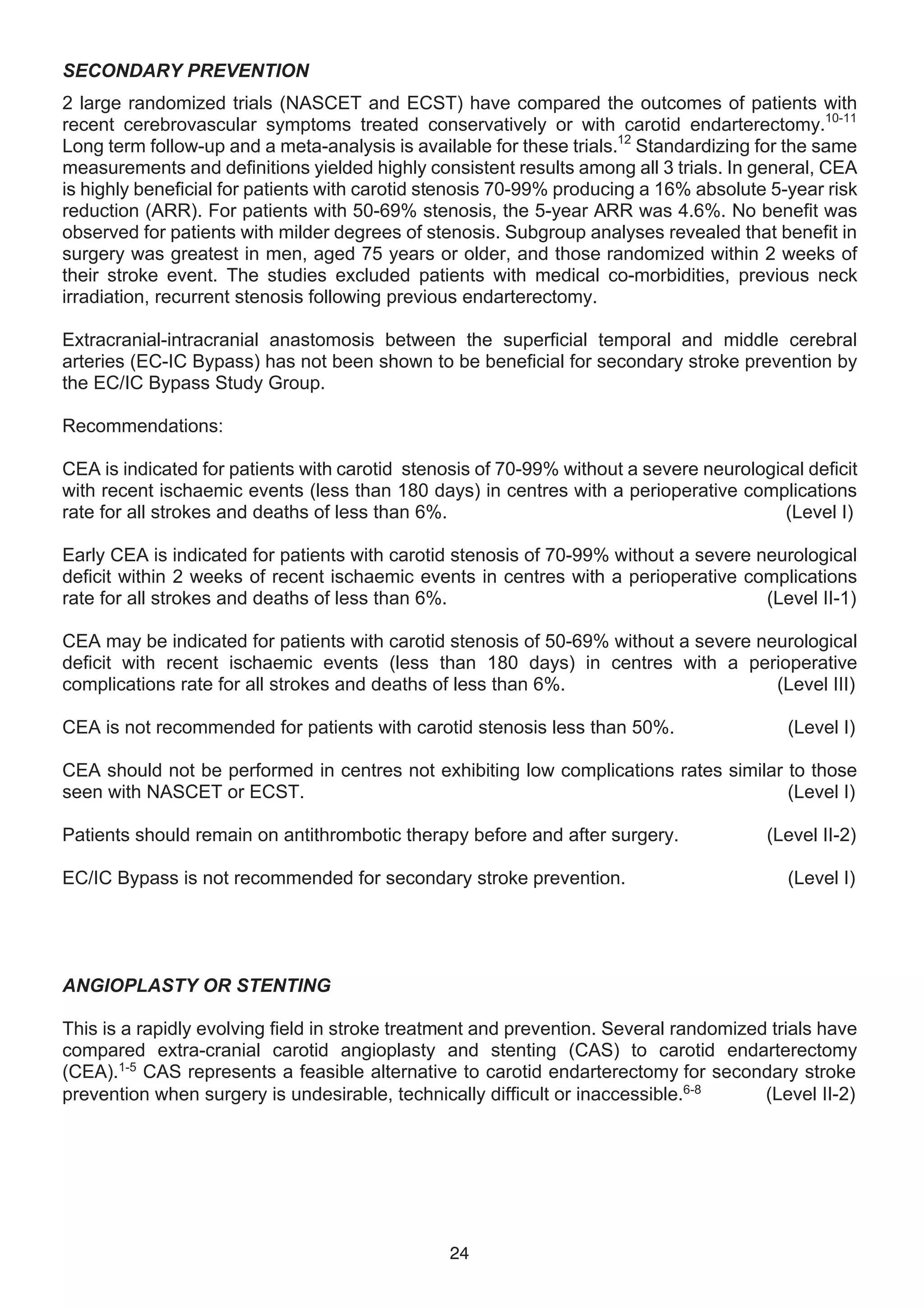 CPG management of ischaemic stroke (2nd edition) | PDF