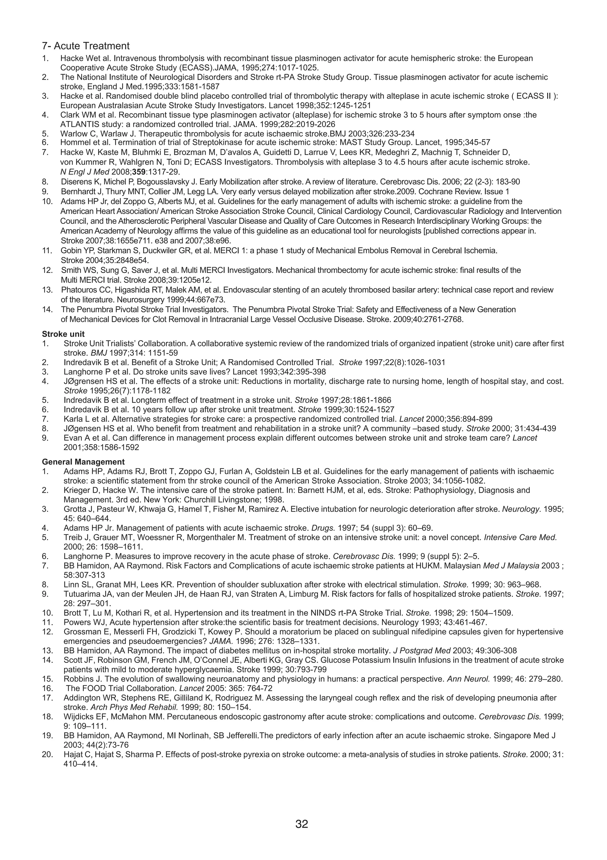 CPG management of ischaemic stroke (2nd edition) | PDF