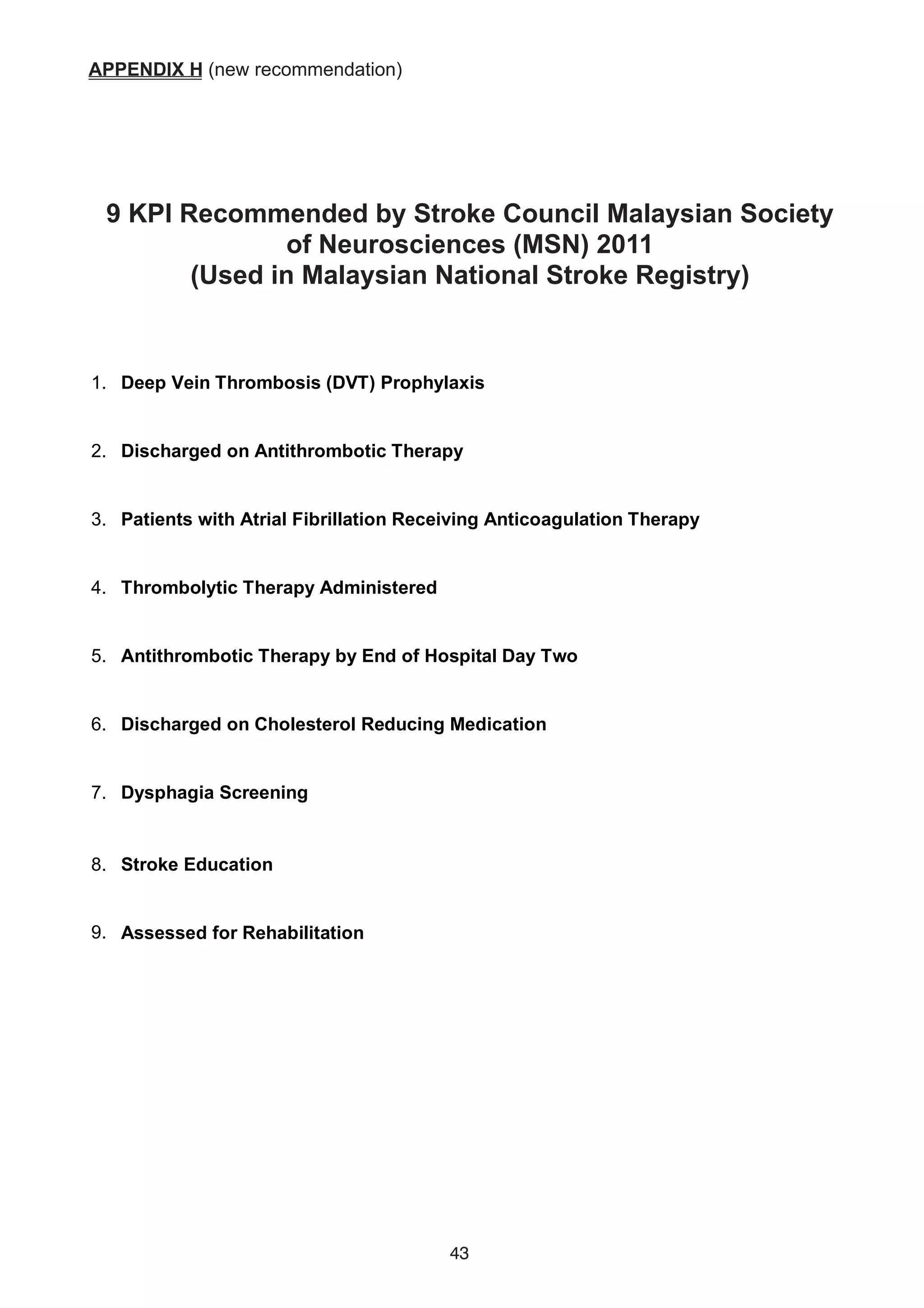 CPG management of ischaemic stroke (2nd edition) | PDF