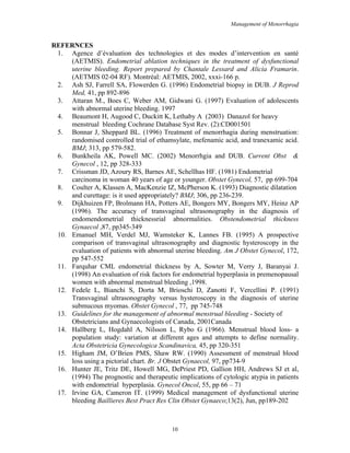 Cpg management of menorrhagia | PDF