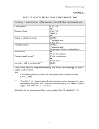 Cpg management of menorrhagia | PDF