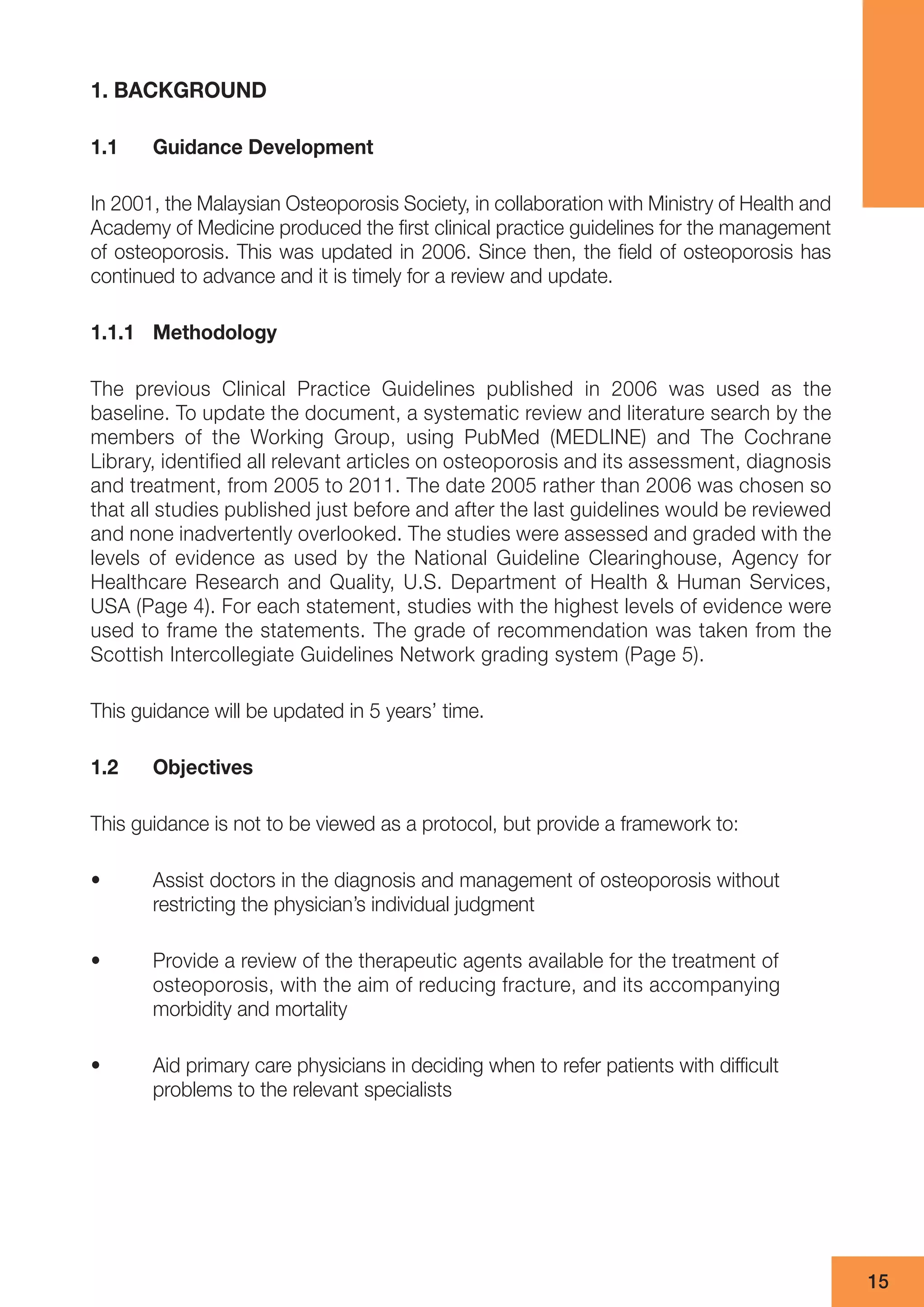 CPG management of osteoporosis | PDF