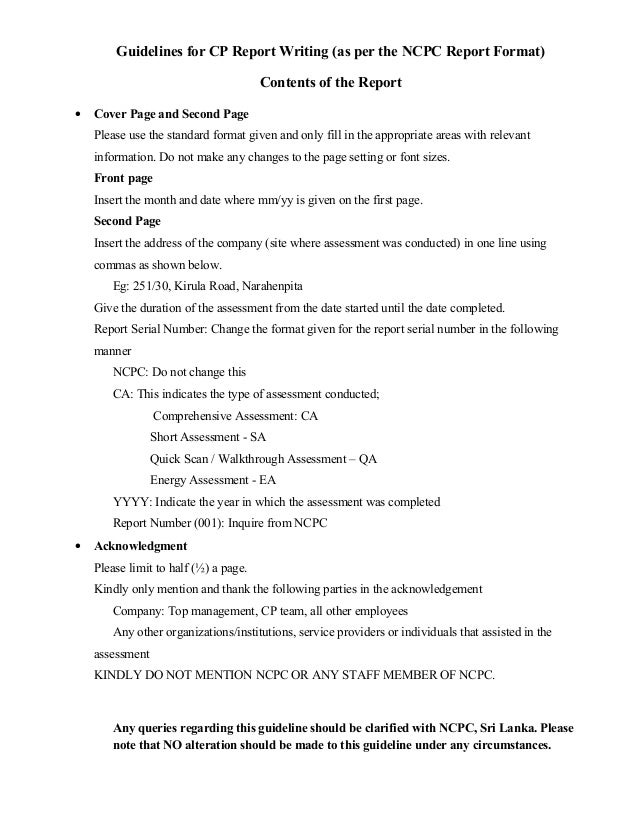 Cp gp day04 cp report-guidelines ncpc report