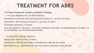 Acute bacterial rhinosinusitis and it's info | PPTX