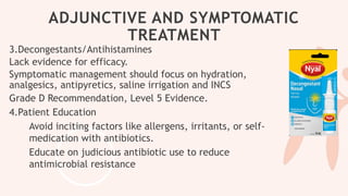 Acute bacterial rhinosinusitis and it's info | PPTX