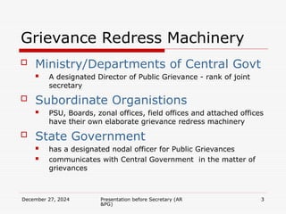 CPGRAMS PG Portal Grievance redressal.ppt