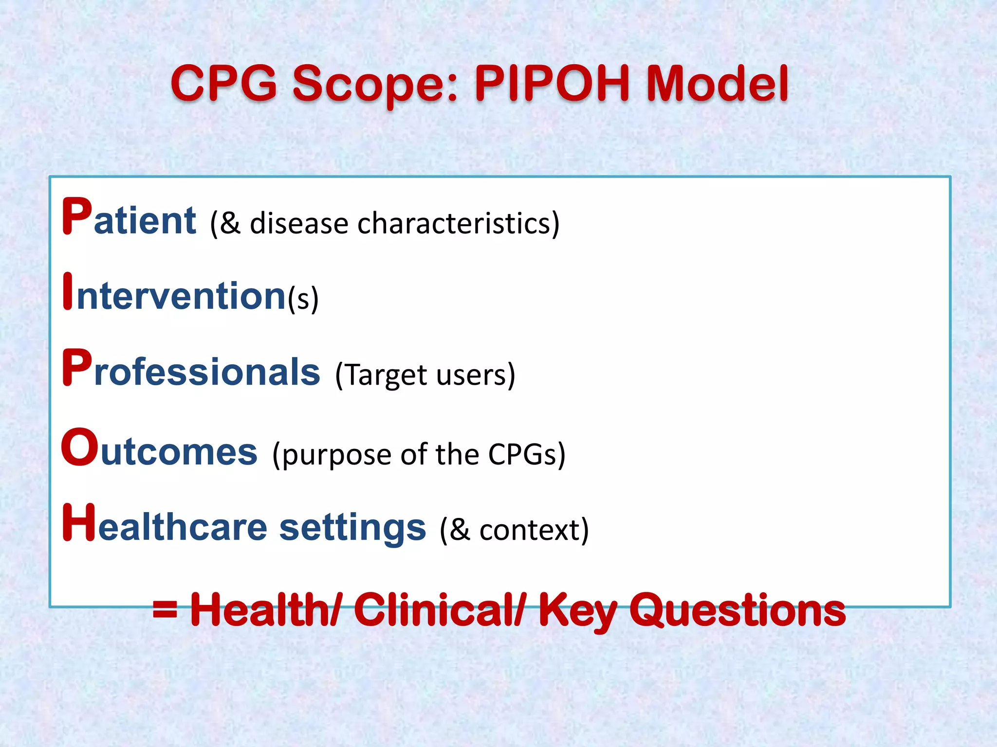 Evidence-Based Clinical Practice Guidelines for OBSTETRICS AND GYNECOLOGY | PPTX