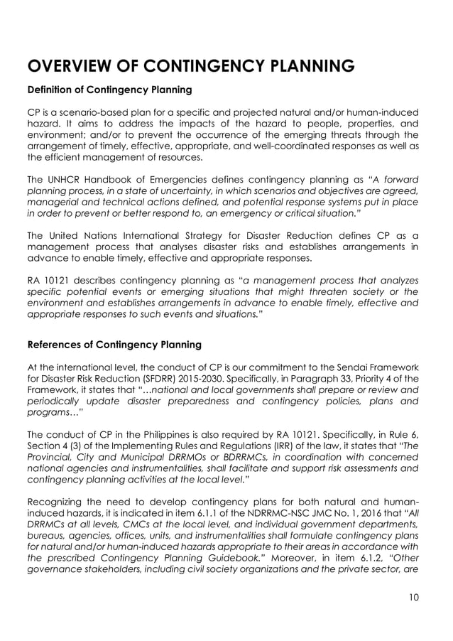 Contingency Plan Guidebook as of January 2020.pdf | Business | Business ...