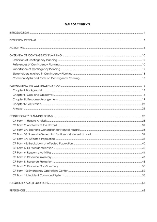 Contingency Plan Guidebook as of January 2020.pdf | Business | Business and Finance