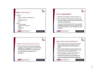 Contract and procuremet guide evening launch slides 05 10-17 | PDF