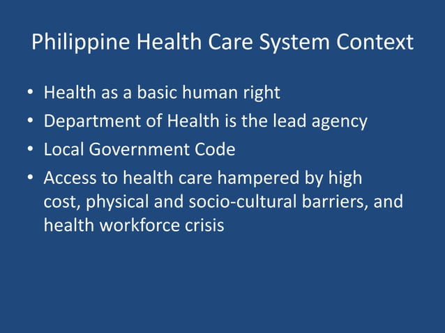 Cph philippine health care system, new | PPTX