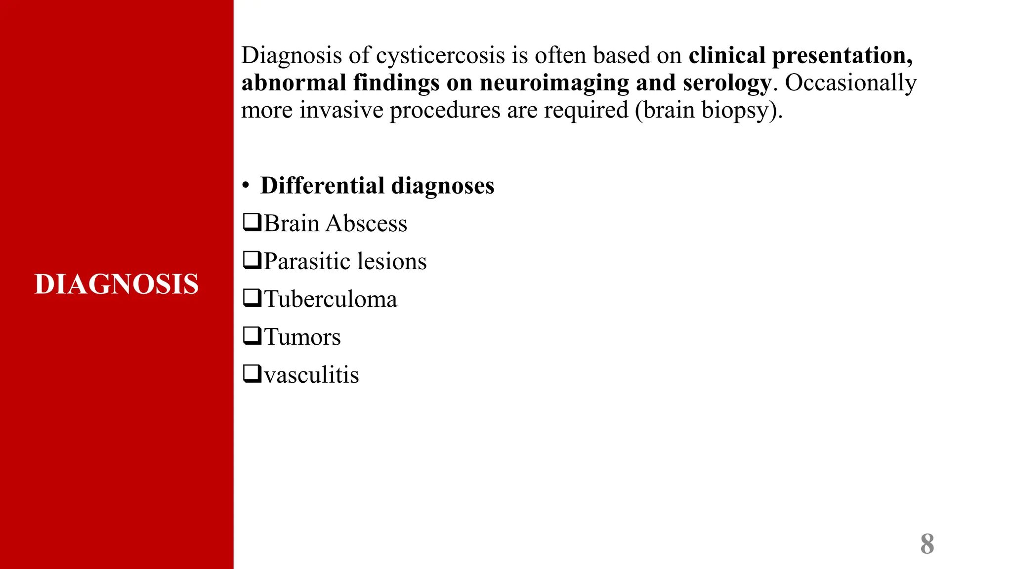 A brief discussion on Cysticercosis and how the affect the human body ...