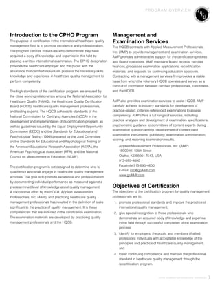 CPHQ Candidate Handbook 002 | PDF