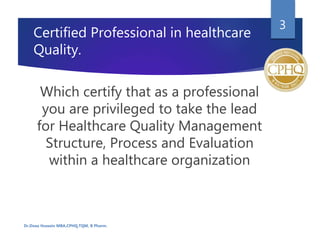 Certified Professional in Healthcare quality "Cphq" | PPSX