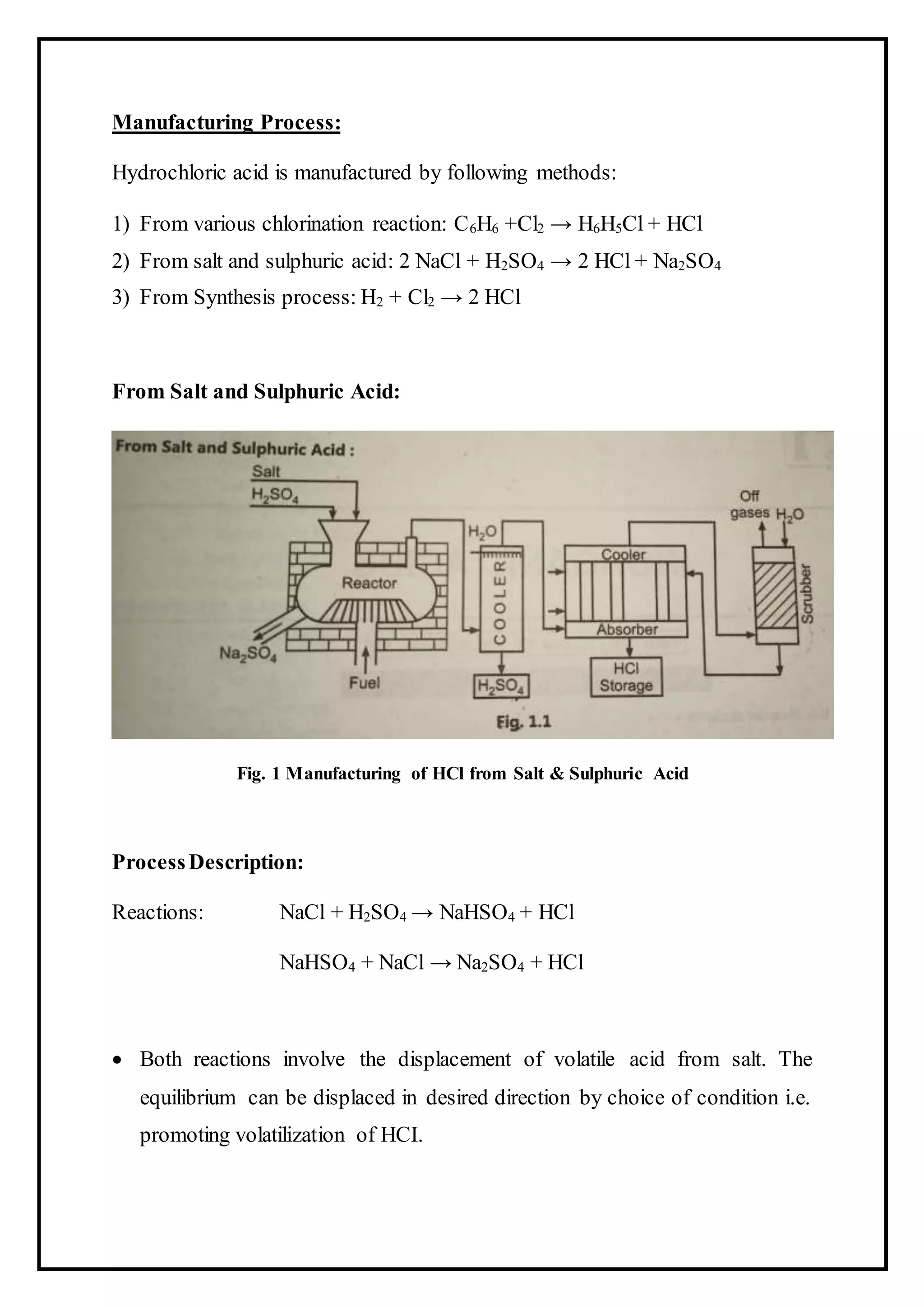 Design of Heat Exchanger in HCL in production | DOCX