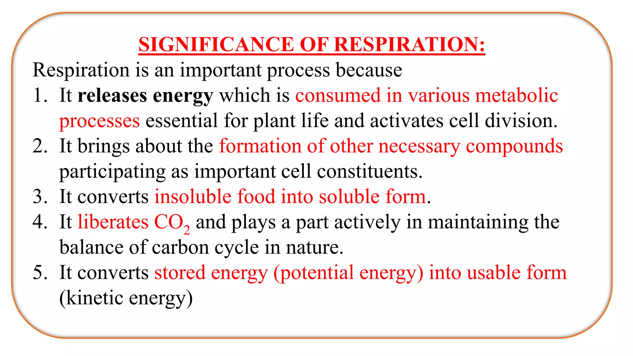 RESPIRATION | PPTX