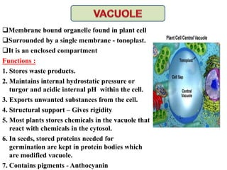 Cphy 161 lec-2 (plant cell) | PPTX