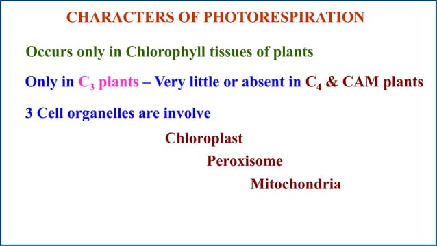 PHOTORESPIRATION | PPTX