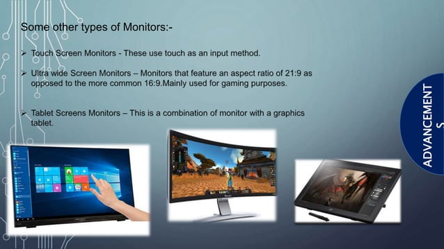 Monitors.ppt | Computer Peripherals | Computing