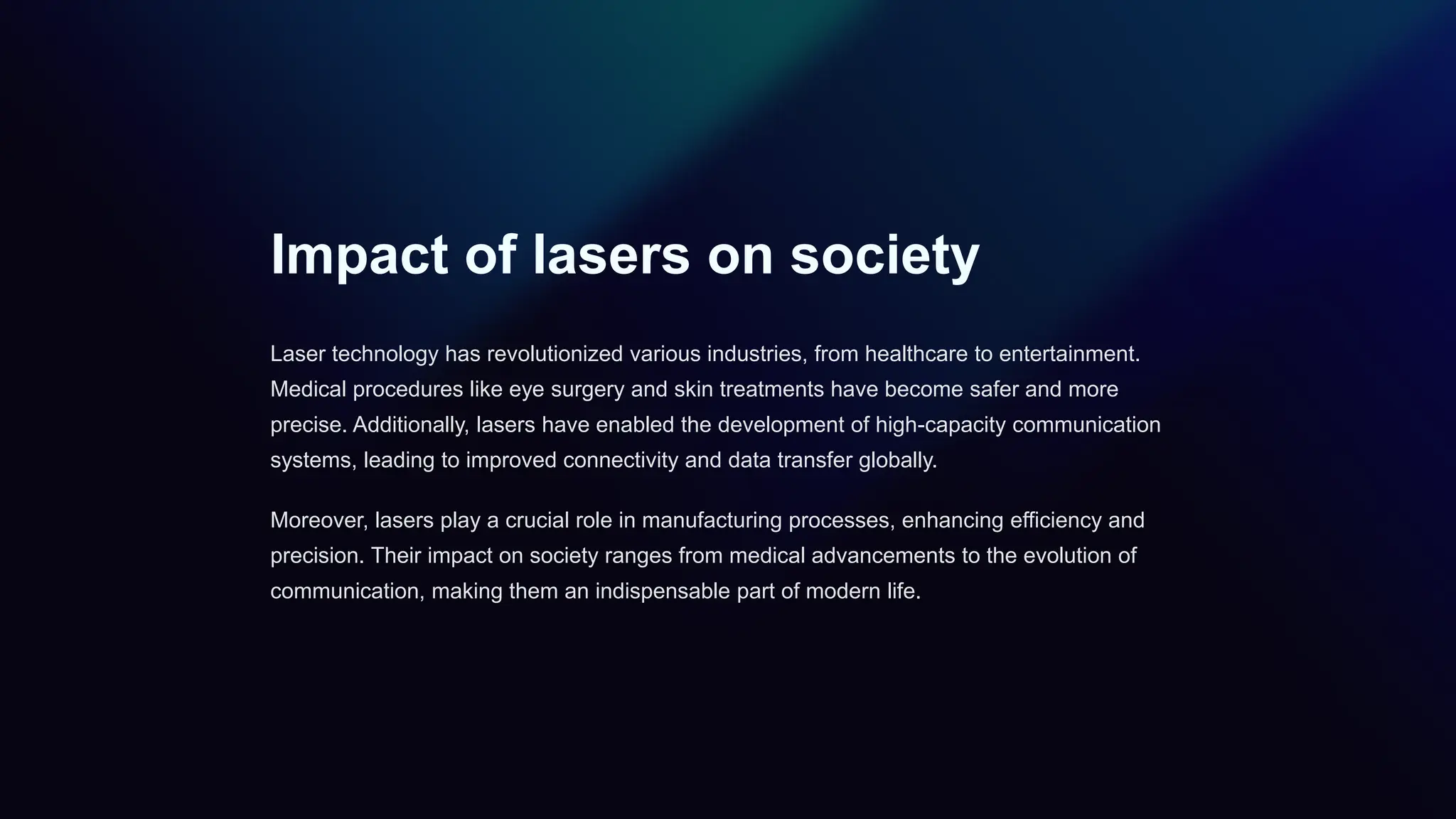 cpi.pptx laser physics and its applications | PPT