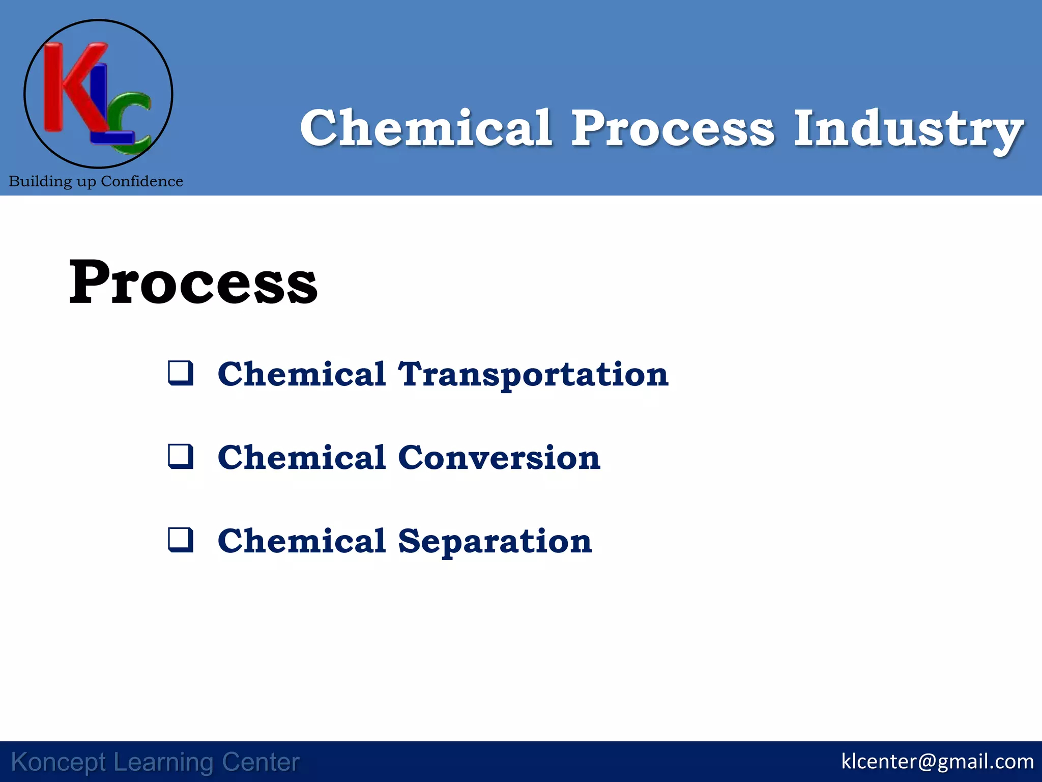 chemical processes Industry | PDF
