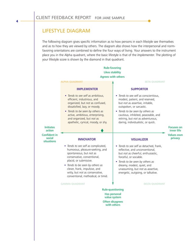 CPI 260 Client Feedback Report | PDF