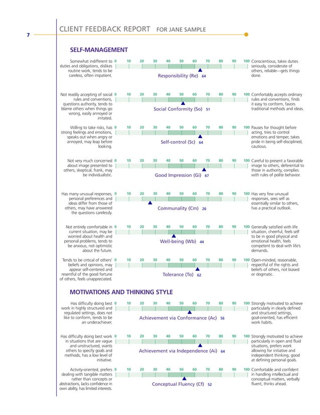 CPI 260 Client Feedback Report | PDF