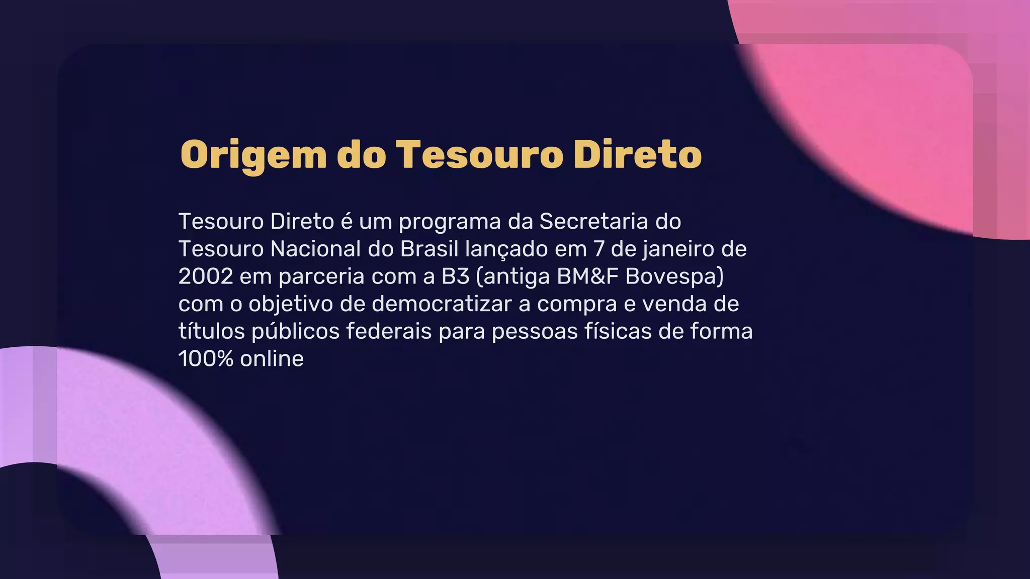 Slide sobre tesouro direto | PPTX