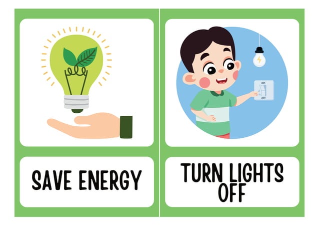 Flashcards environment day - how to save the planet | PPT