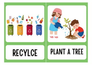 Flashcards environment day - how to save the planet | PPT