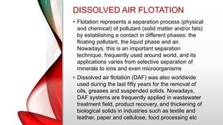 CORRUGATED PLATE INTERCEPTOR and DIFFUSED AIR FLOTATION .pptx