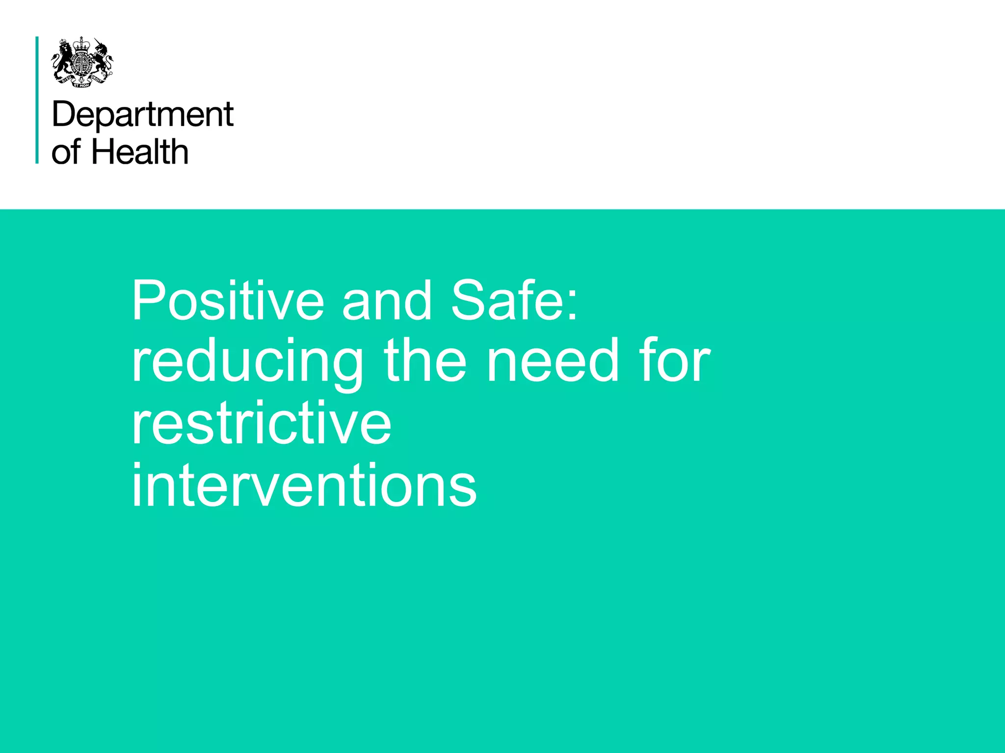 Dave Atkinson - Restraint Reduction Network Conference Keynote 26th Jun ...