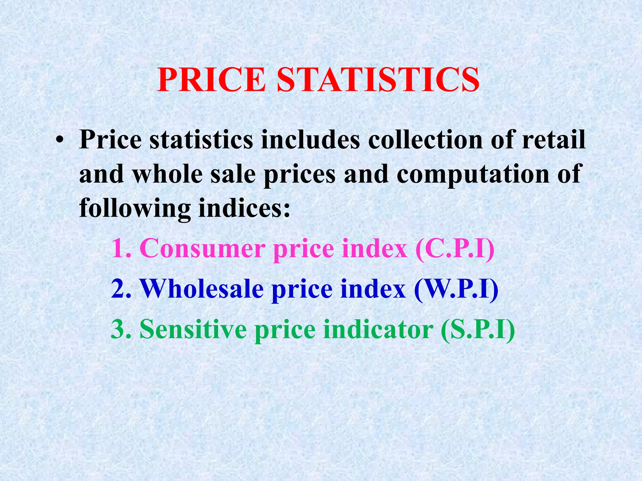 Consumer Price Index @ Economics | PPTX