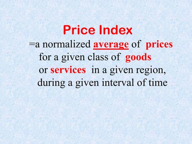 Consumer Price Index @ Economics | PPTX | Stocks and Bonds | Personal ...