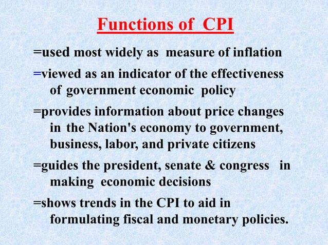Consumer Price Index @ Economics | PPTX | Stocks and Bonds | Personal ...