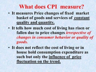 Consumer Price Index @ Economics | PPTX